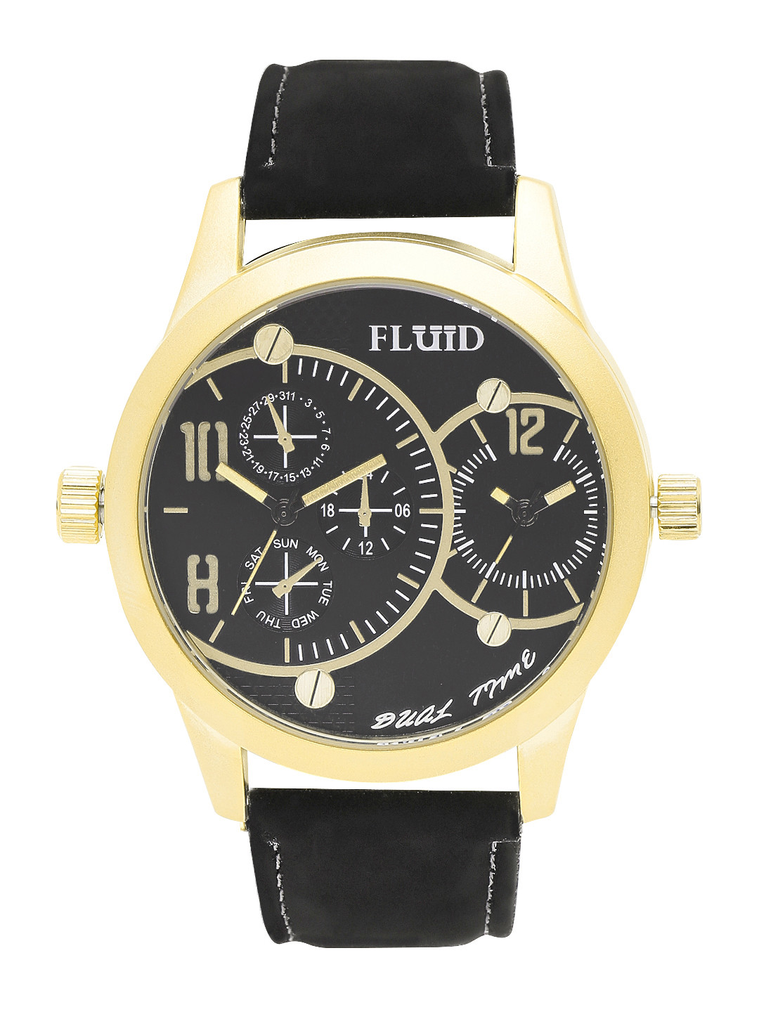 Buy FLUID Men Black Analogue Watch FL 1141 - Watches for Men 2009502 ...