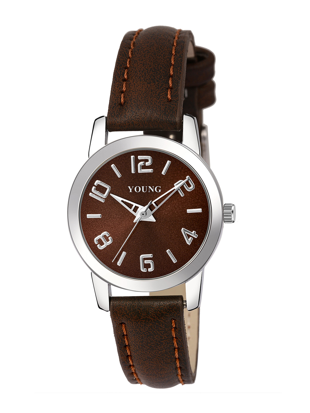 Buy YOUNG MISSION Girls Brown Dial & Leather Analogue Watch YOUNG ...