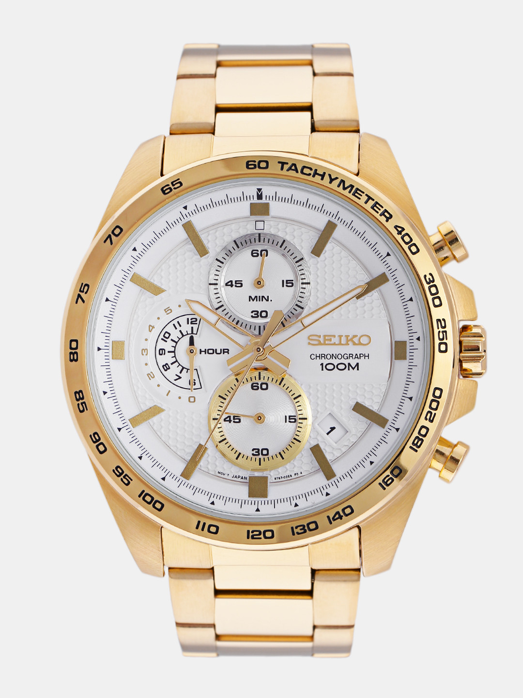 Buy SEIKO Men Off White Solar Chronograph Watch SSB286P1 - Watches for ...