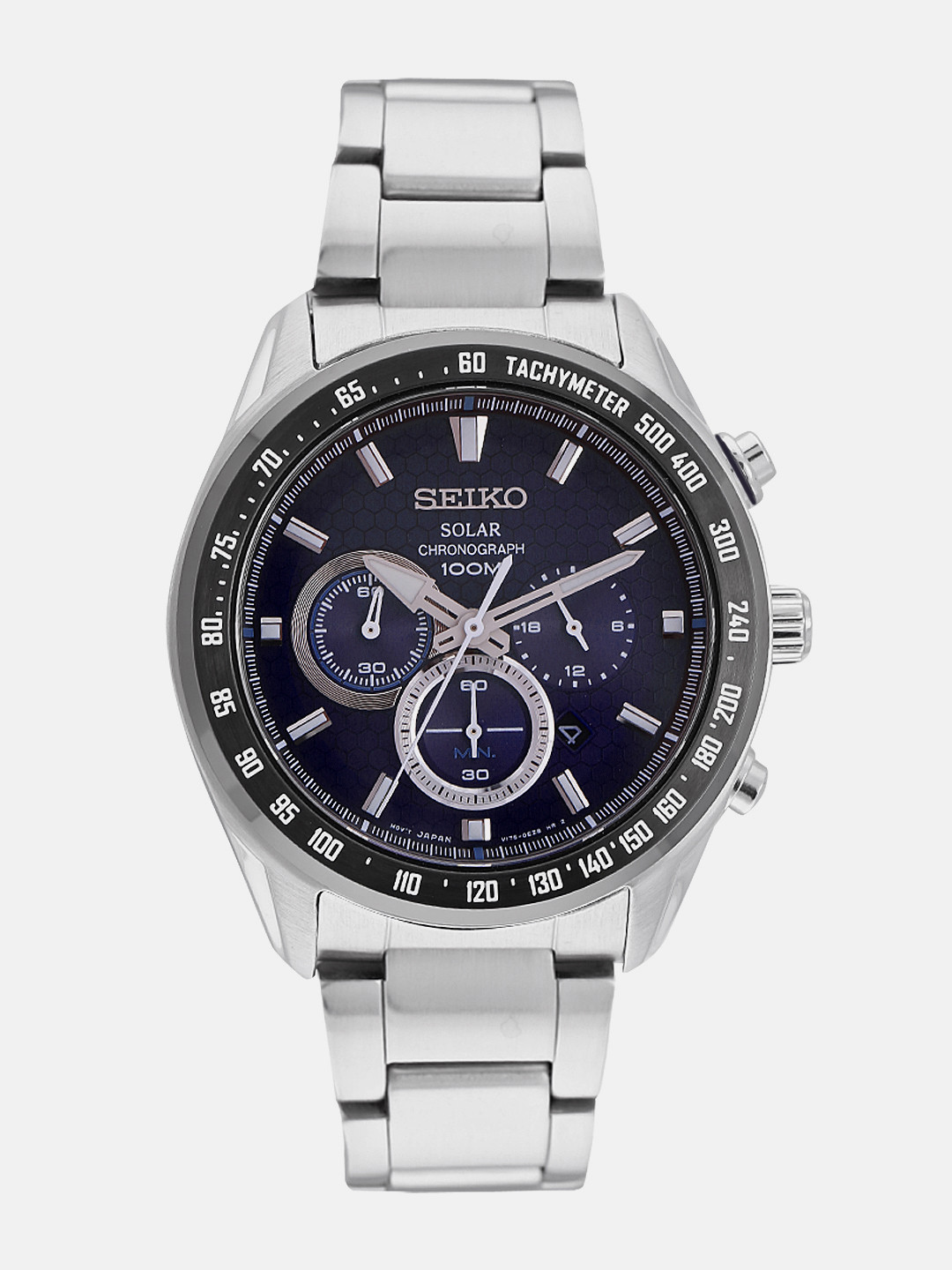 Buy SEIKO Men Blue Solar Chronograph Watch SSC585P1 - Watches for Men ...