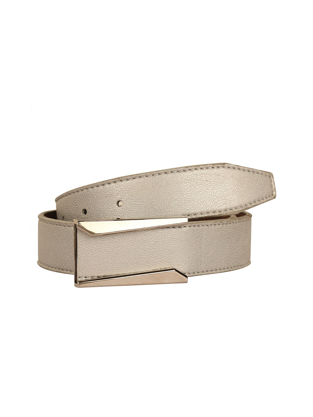 Buy Calvadoss Girls Silver Toned Textured PU Belt - Belts for Girls ...