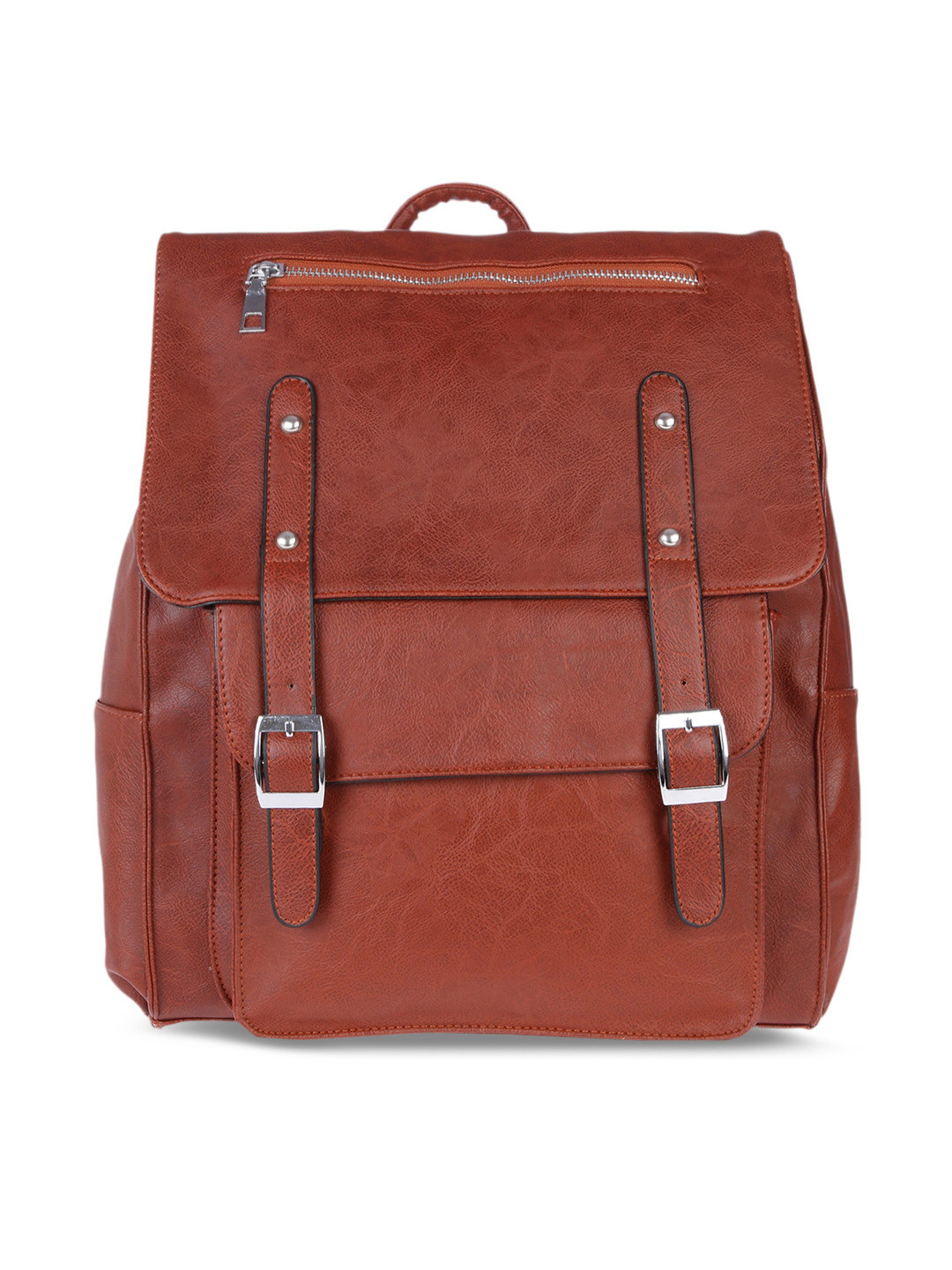 Buy FUR JADEN Unisex Tan Brown Solid Backpack - Backpacks for Unisex ...