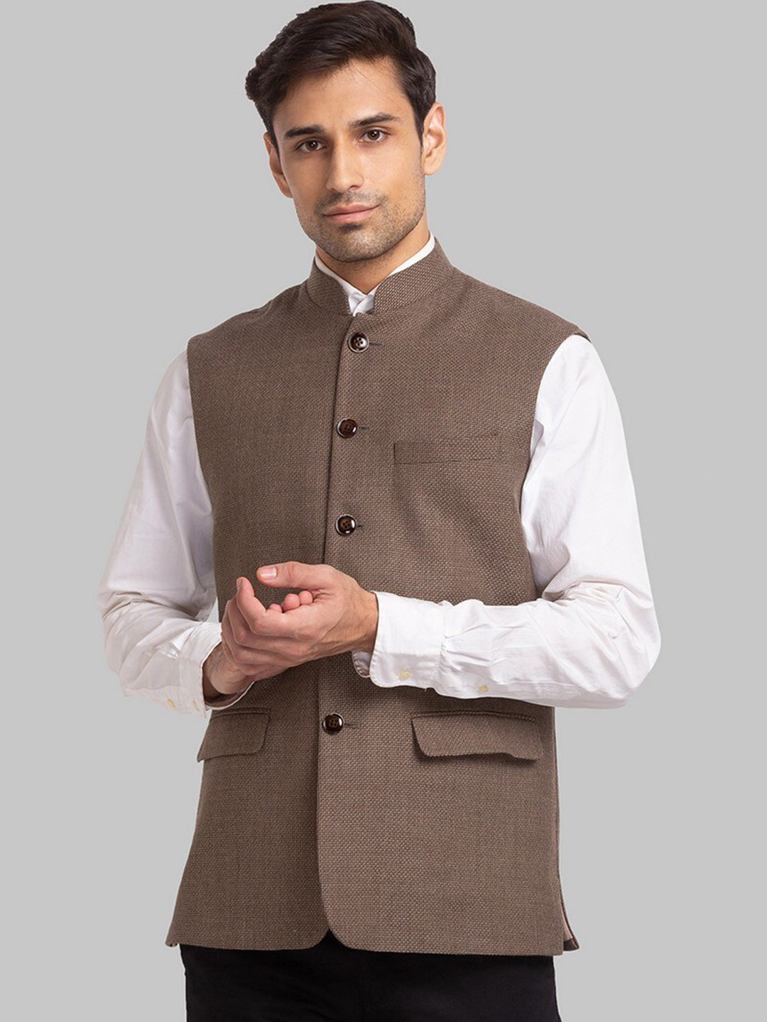 Buy Park Avenue Men Solid Formal Waistcoat - Waistcoat for Men 20106962 ...