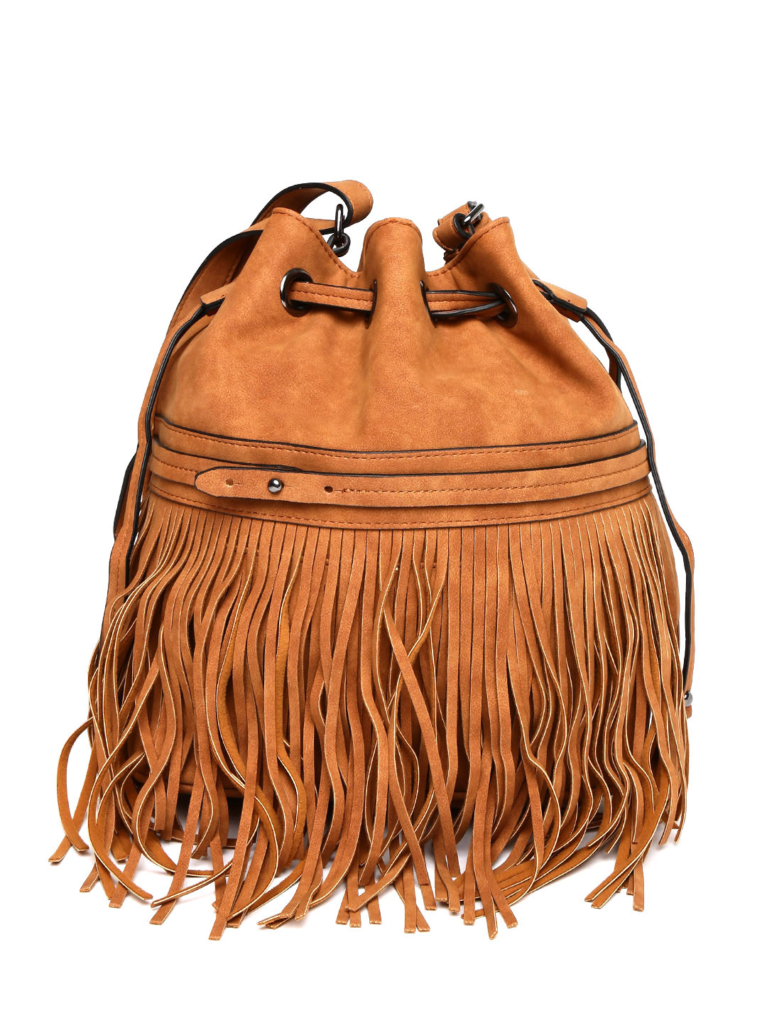 Buy Vero Moda Brown Fringed Sling Bag - Handbags for Women 2010807 | Myntra