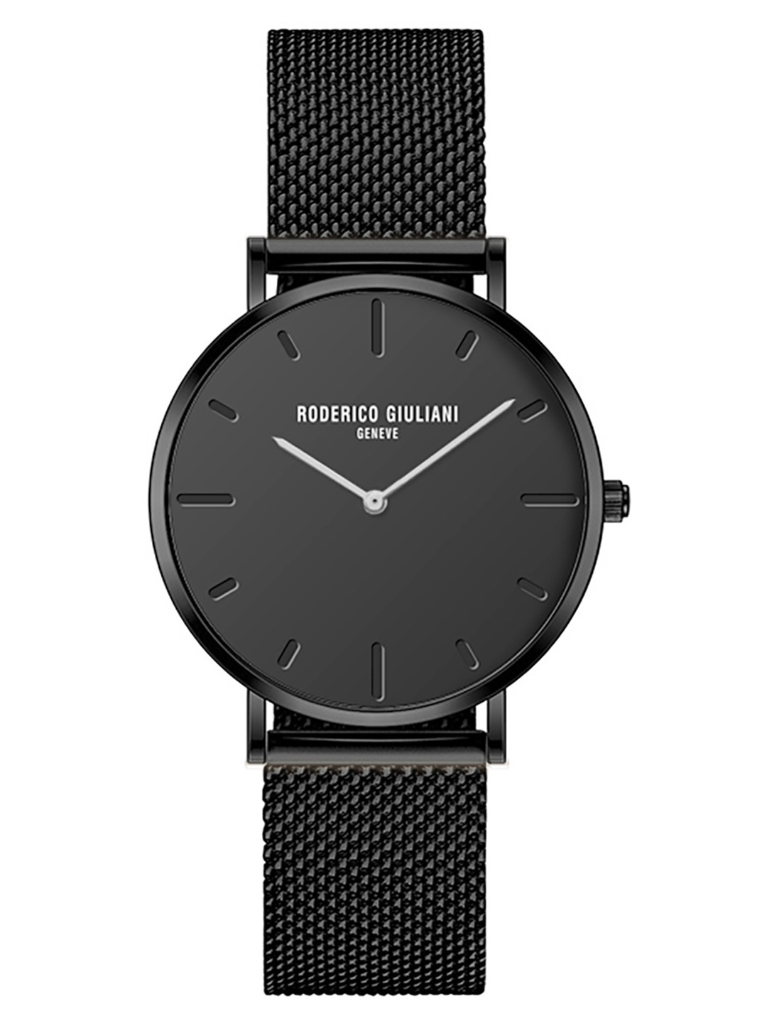 Buy RODERICO GIULIANI Unisex Black Dial & Black Stainless Steel ...