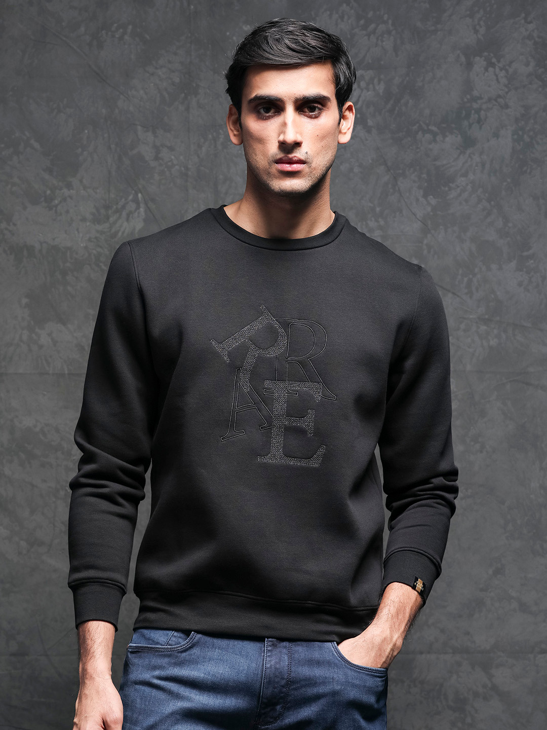 Buy RARE RABBIT Men Ingrid Slim Fit Printed Sweatshirt - Sweatshirts ...