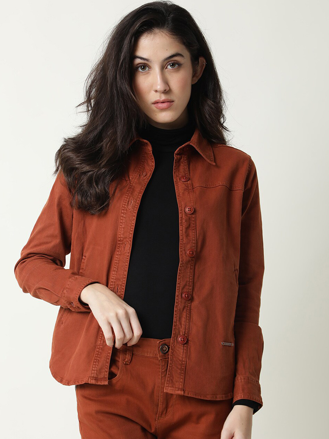 Buy RAREISM Women Rust Tailored Jacket - Jackets for Women 20111072 ...