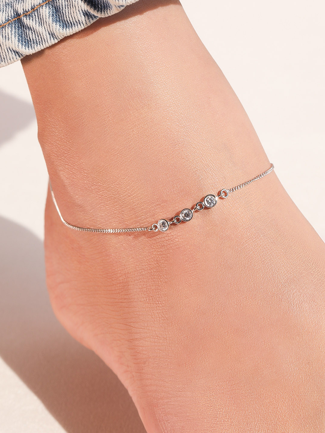 Buy Zavya Women 925 Sterling Silver Anklet - Anklet for Women 20111298 ...