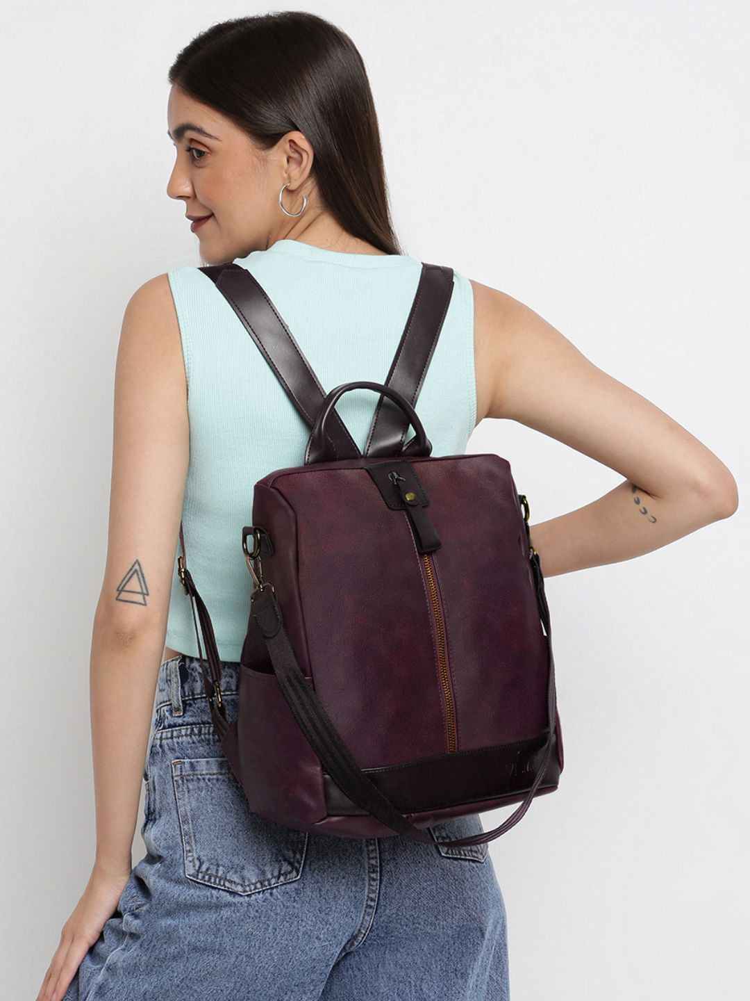 Buy VISMIINTREND Women Office Backpack With Sling Belt - Backpacks for ...