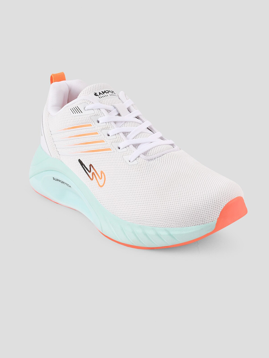 Buy Campus Men White Mesh Running Shoes CAMPUS CAMP BONFIRE MEN'S WHITE ...