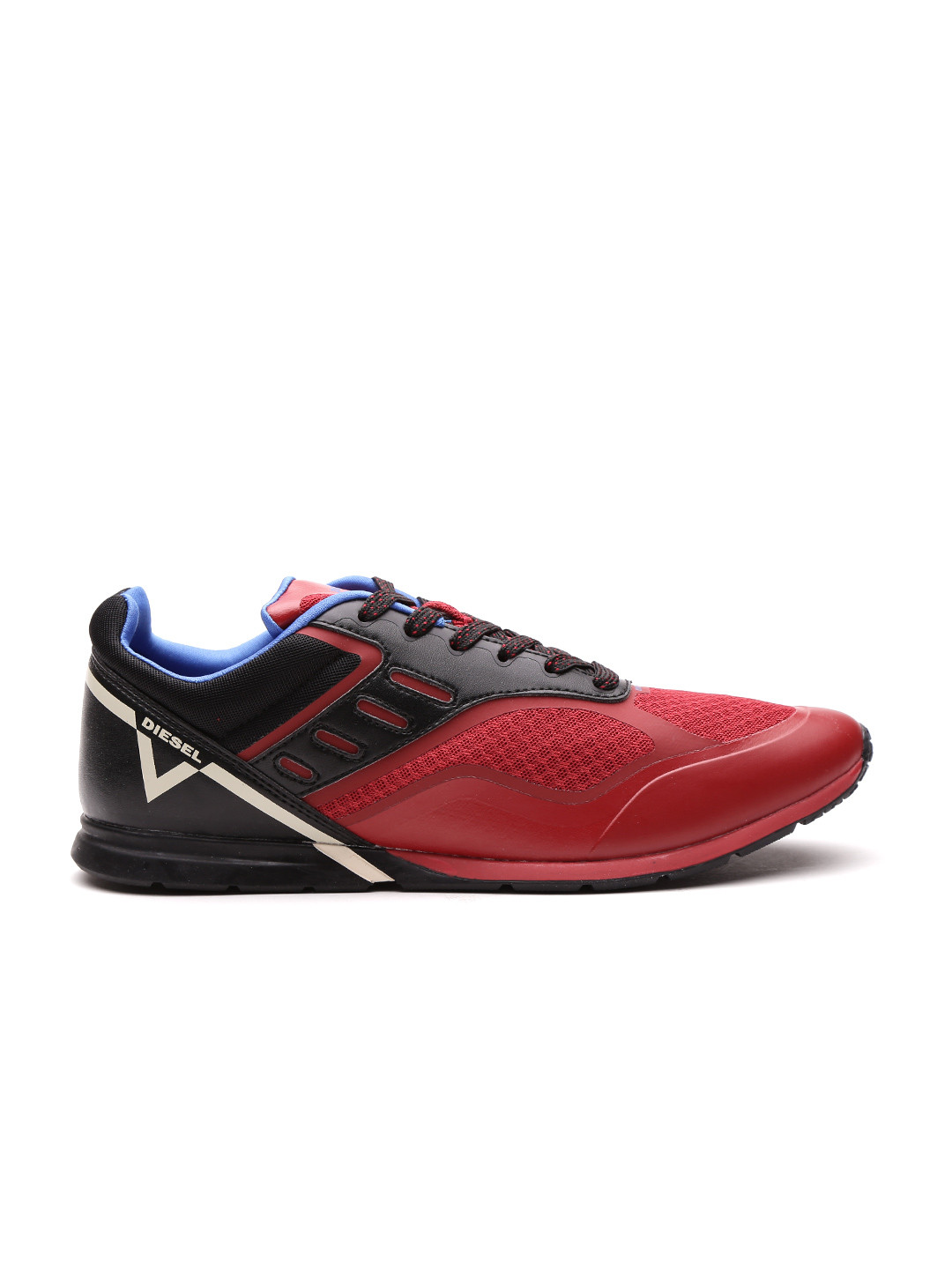 Buy DIESEL Men Red & Black Sneakers - Casual Shoes for Men 2011360 | Myntra