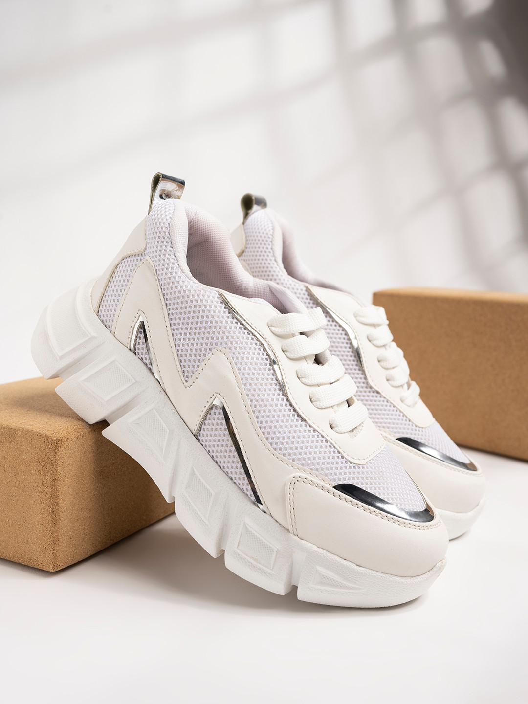 Buy Shoetopia Women White Solid Sneakers - Casual Shoes for Women ...