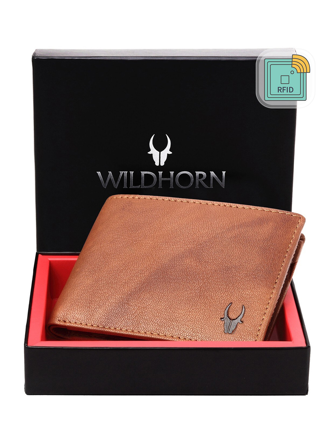 Buy WildHorn Men Textured Leather Two Fold Wallet - Wallets for Men ...