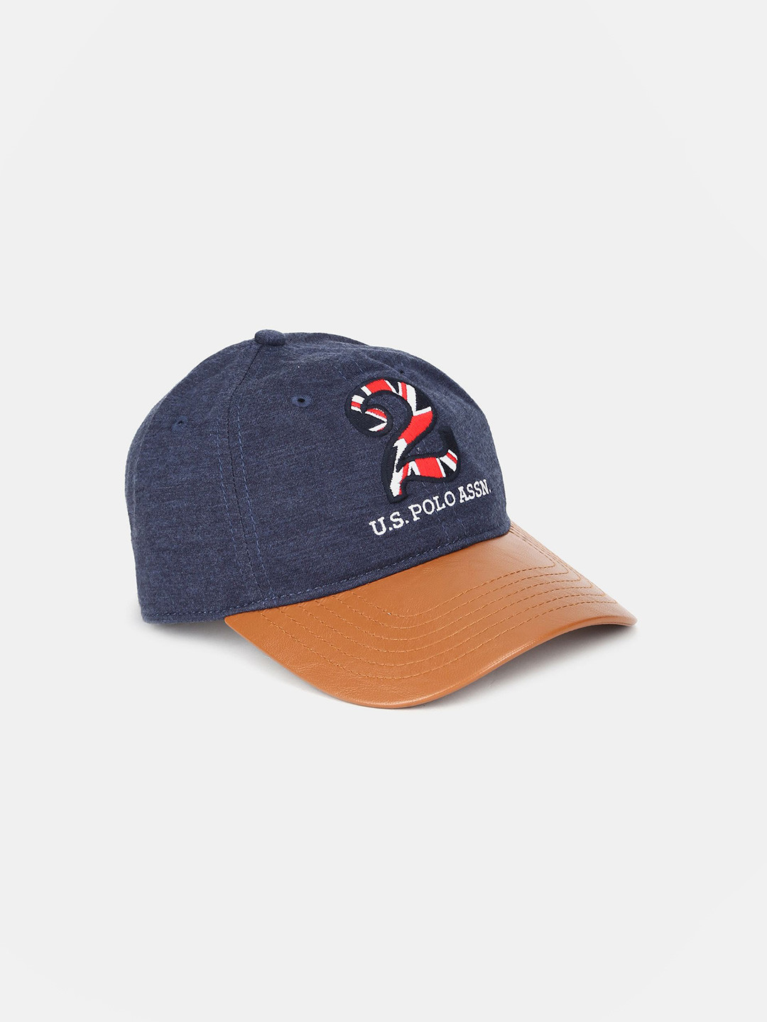 Buy U S Polo Assn Men Blue & Orange Printed Baseball Cap - Caps for Men ...