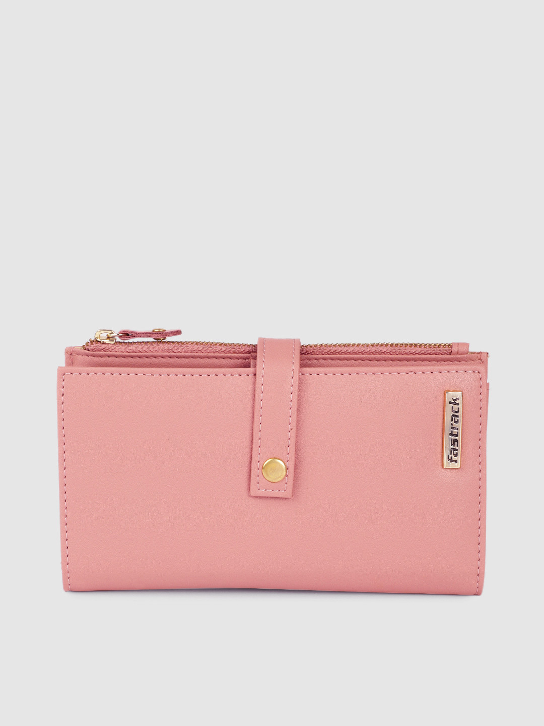 Buy Fastrack Women Pink Solid Two Fold Wallet - Wallets for Women ...