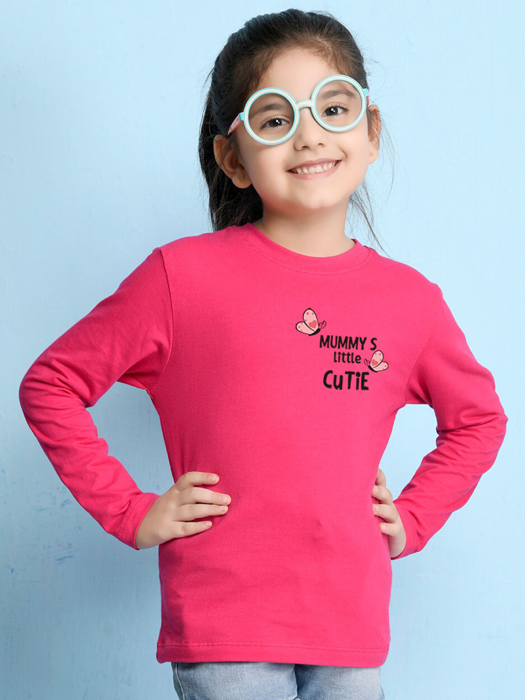 Buy NUSYL Girls Pink T Shirt - Tshirts for Girls 20125264 | Myntra