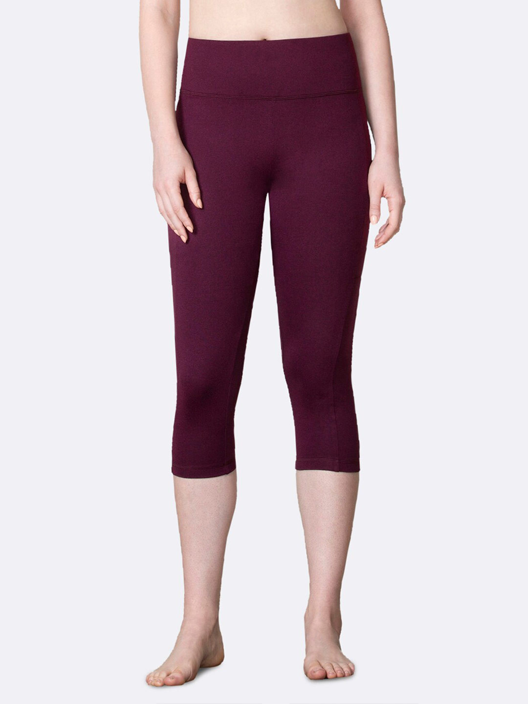 Buy Van Heusen Women Purple Skinny Fit Yoga Capris - Capris for Women ...