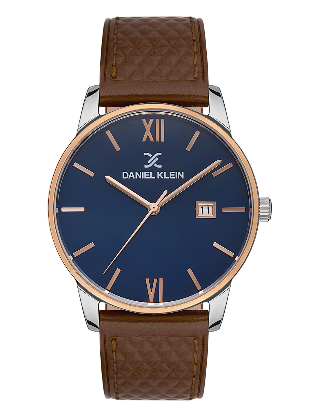 Buy Daniel Klein Premium Men Blue Dial & Brown Leather Strap Analogue Watch DK 1 13271 5 ...