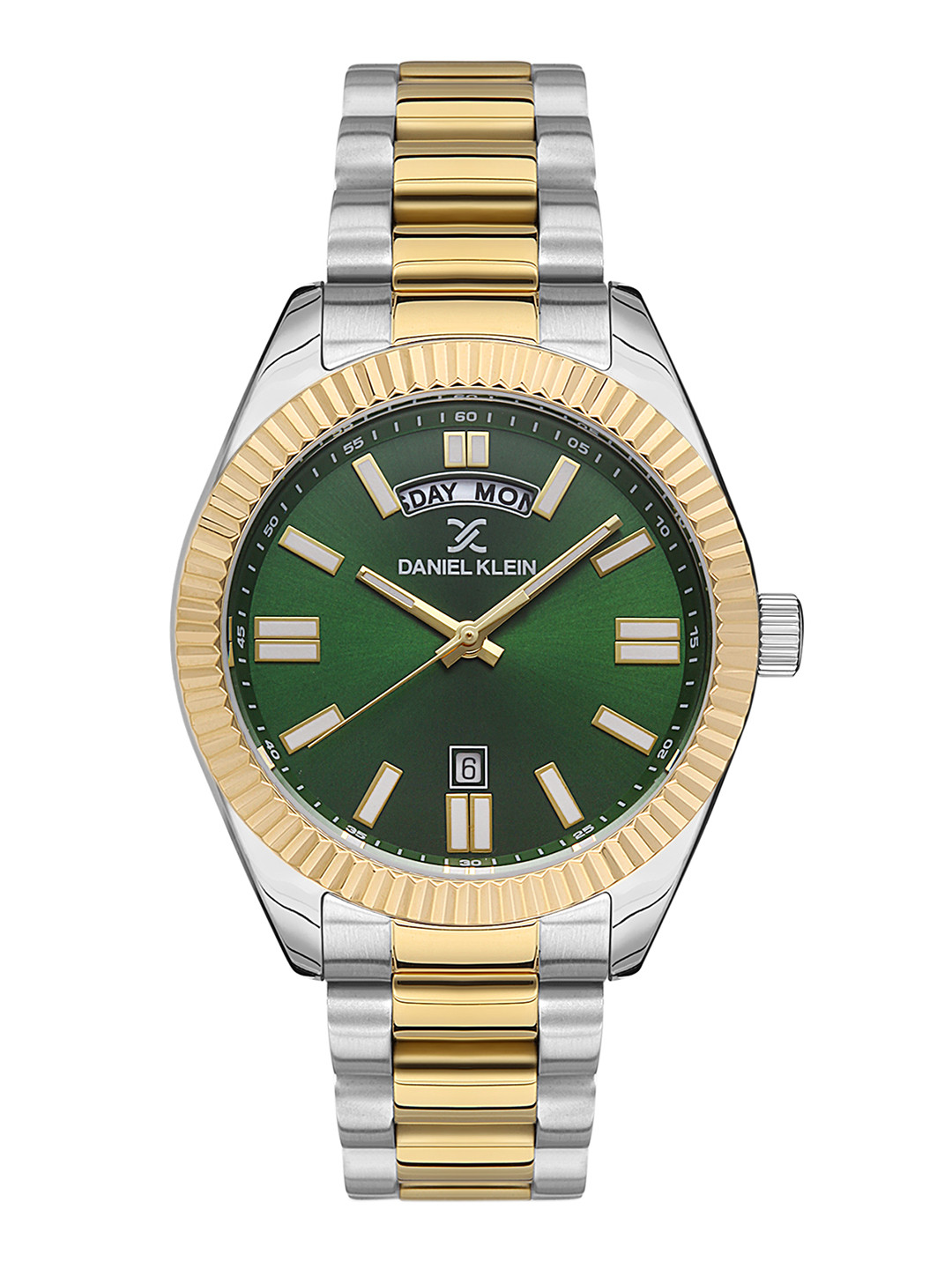 Buy Daniel Klein Premium Men Green Dial & Gold Toned Style Straps ...