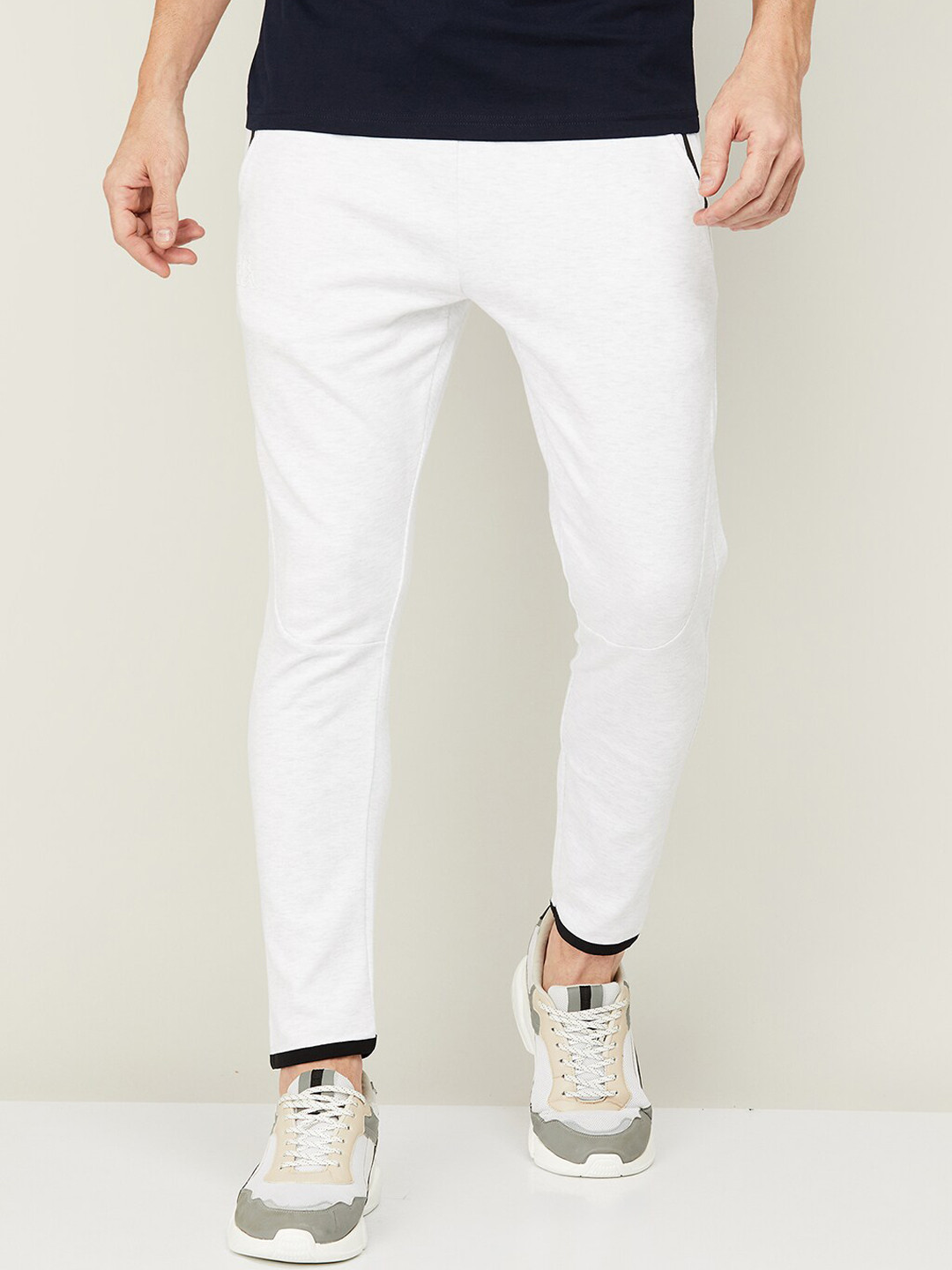 Buy Kappa Men White Solid Track Pants - Track Pants for Men 20132256 ...