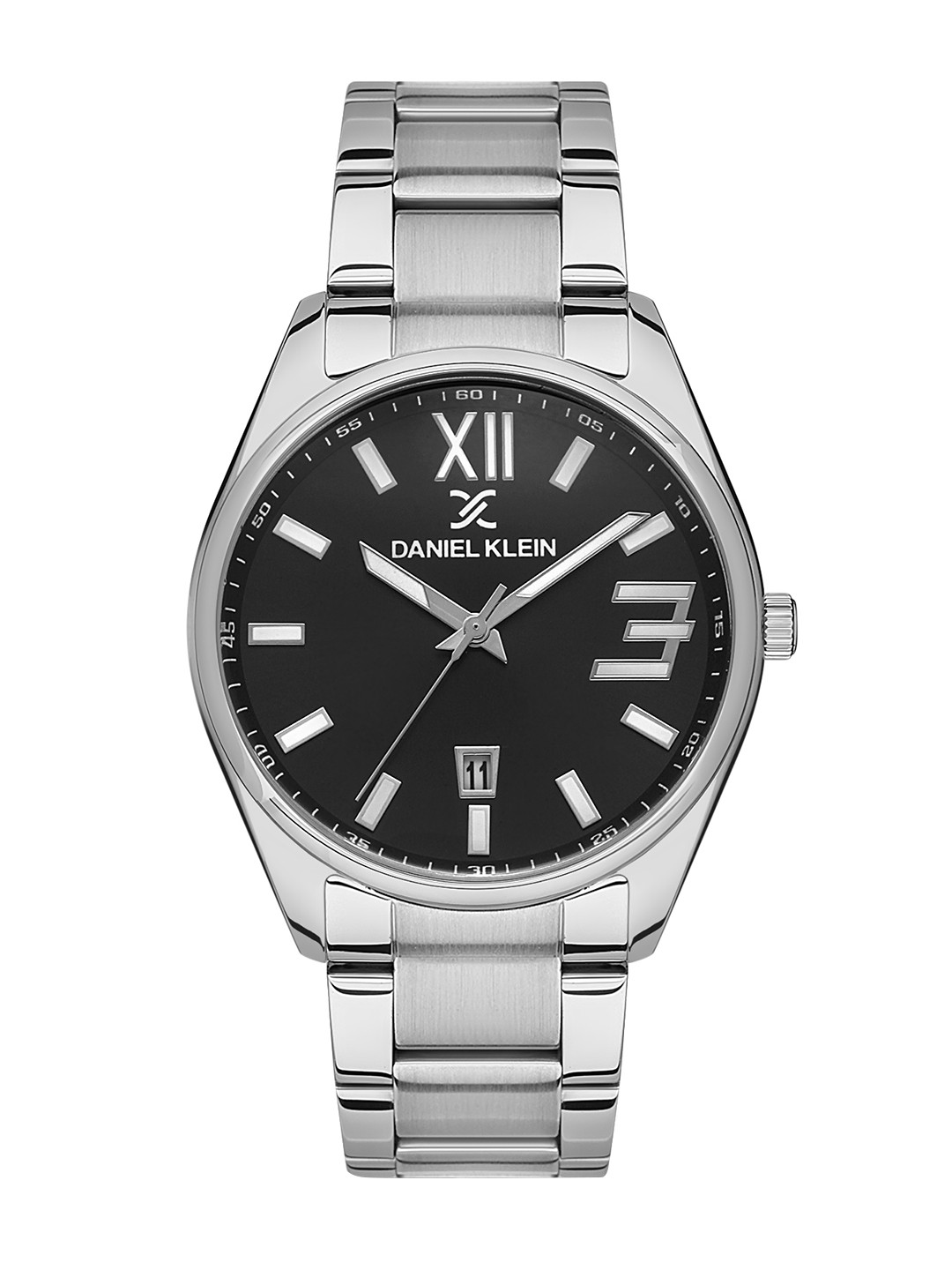 Buy Daniel Klein Premium Men Black Dial & Silver Toned Strap Analogue ...