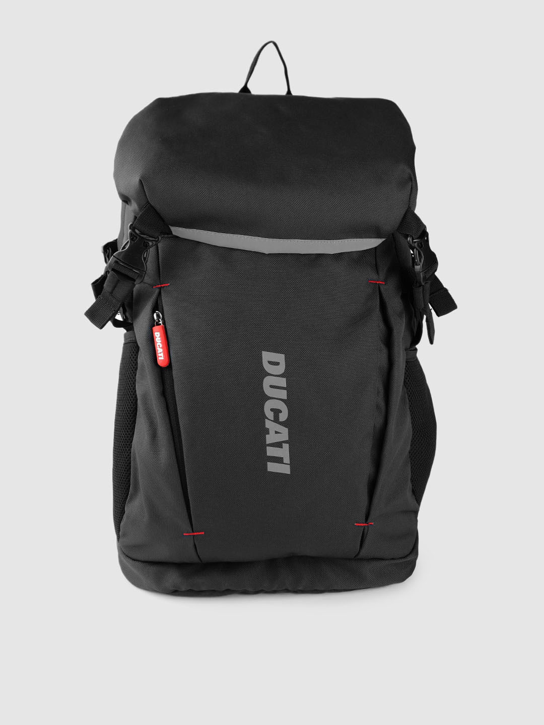 Buy Ducati Unisex Navy Blue Solid Backpack With USB Charging Port ...