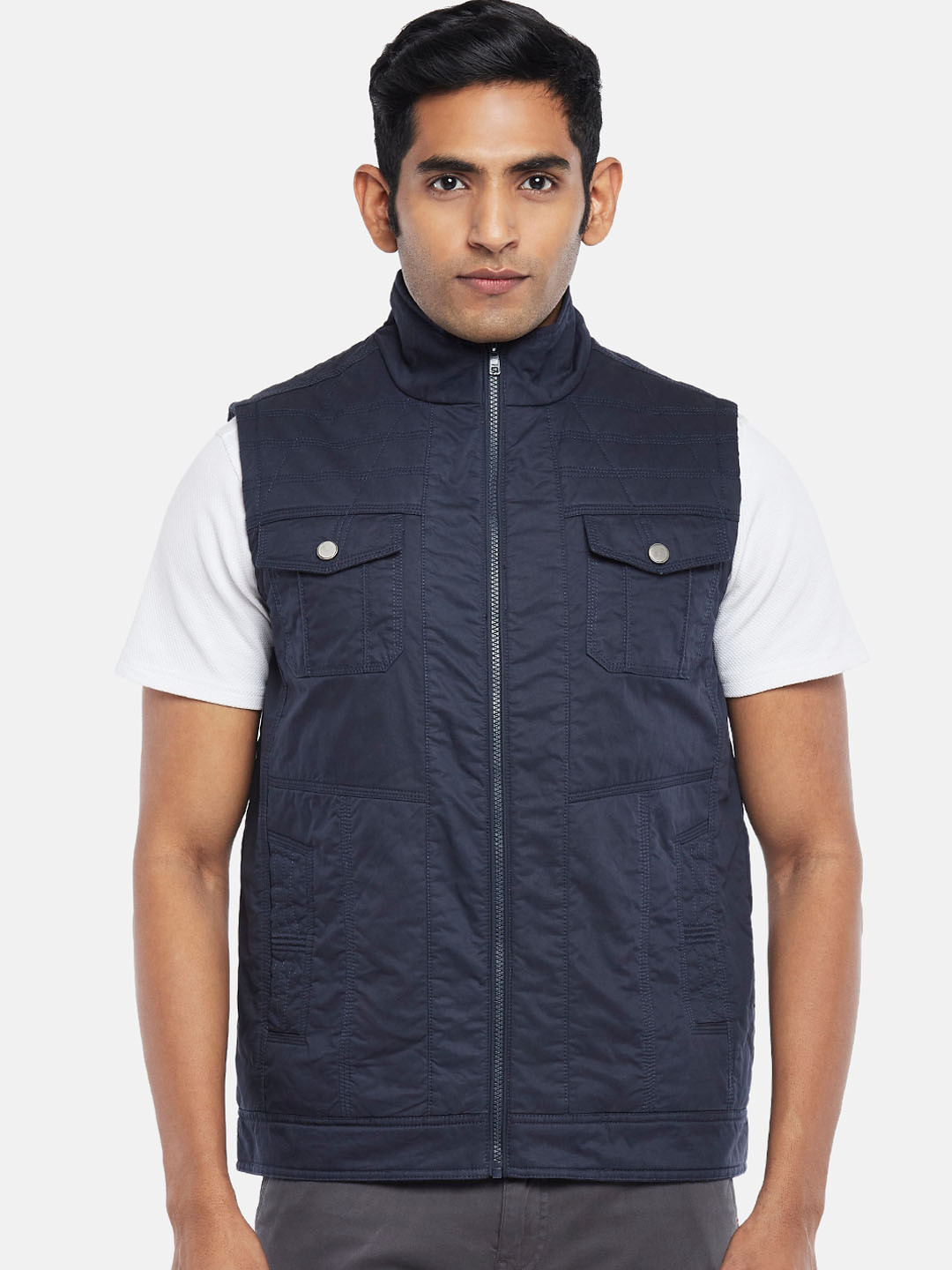 Buy Urban Ranger By Pantaloons Men Navy Blue Tailored Jacket - Jackets ...