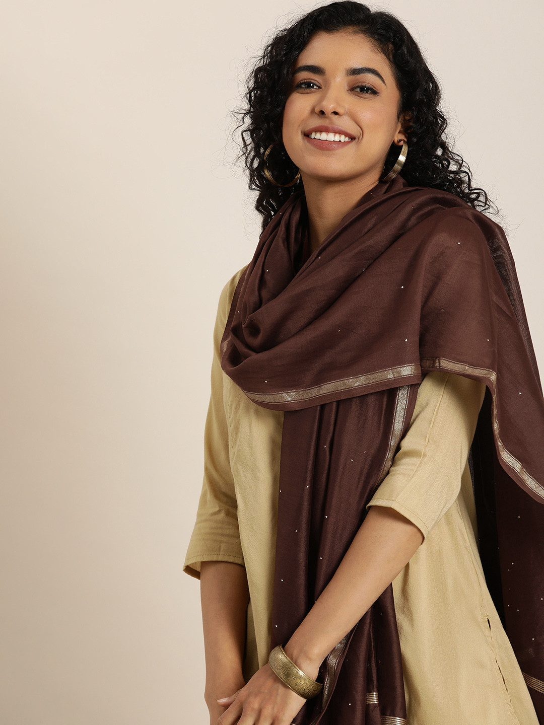 Buy Taavi Solid Mukaish Dupatta - Dupatta for Women 20139970 | Myntra