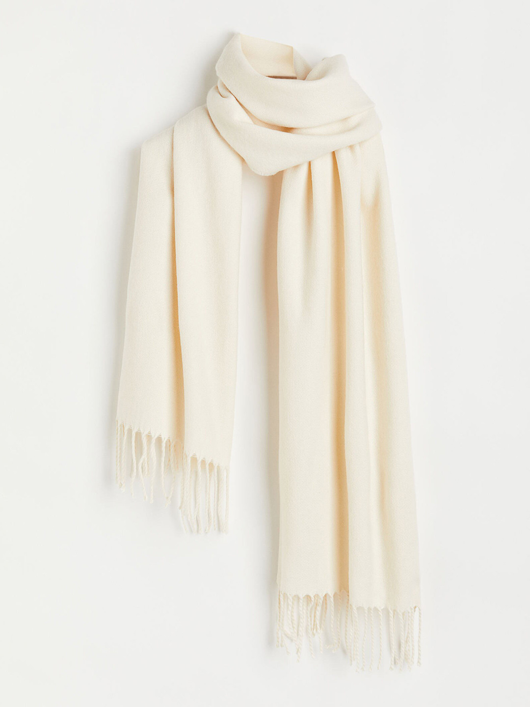 Buy H&M Women White Woven Scarf - Scarves for Women 20141280 | Myntra
