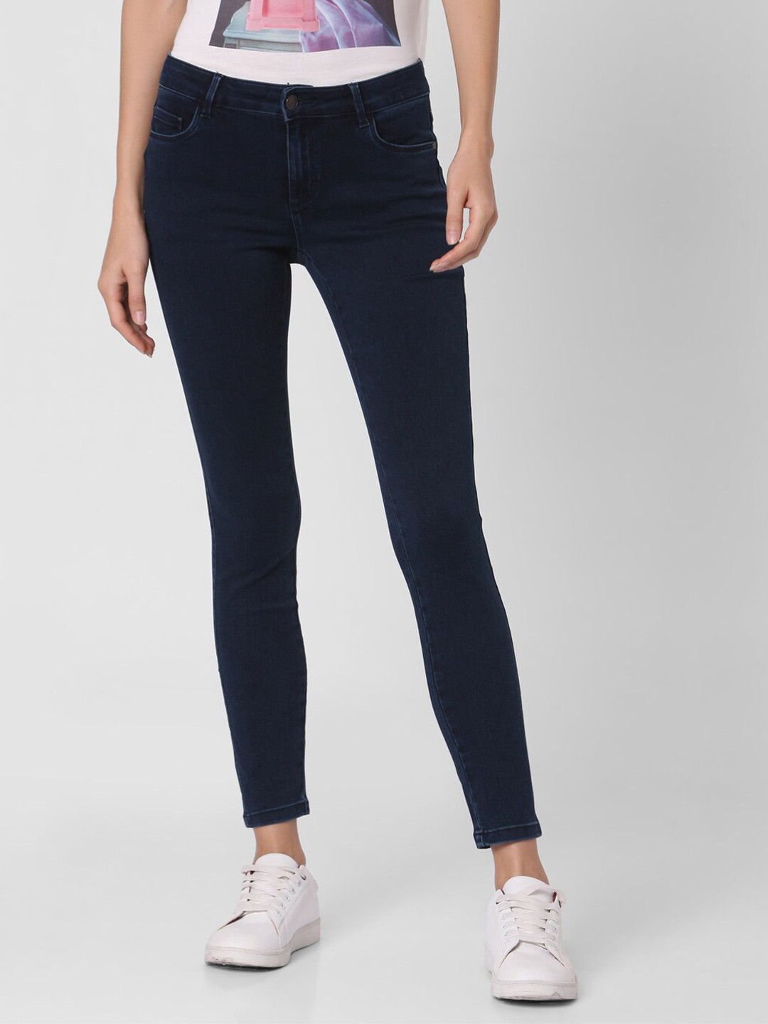Buy Vero Moda Women Blue Skinny Fit Jeggings - Jeggings for Women ...