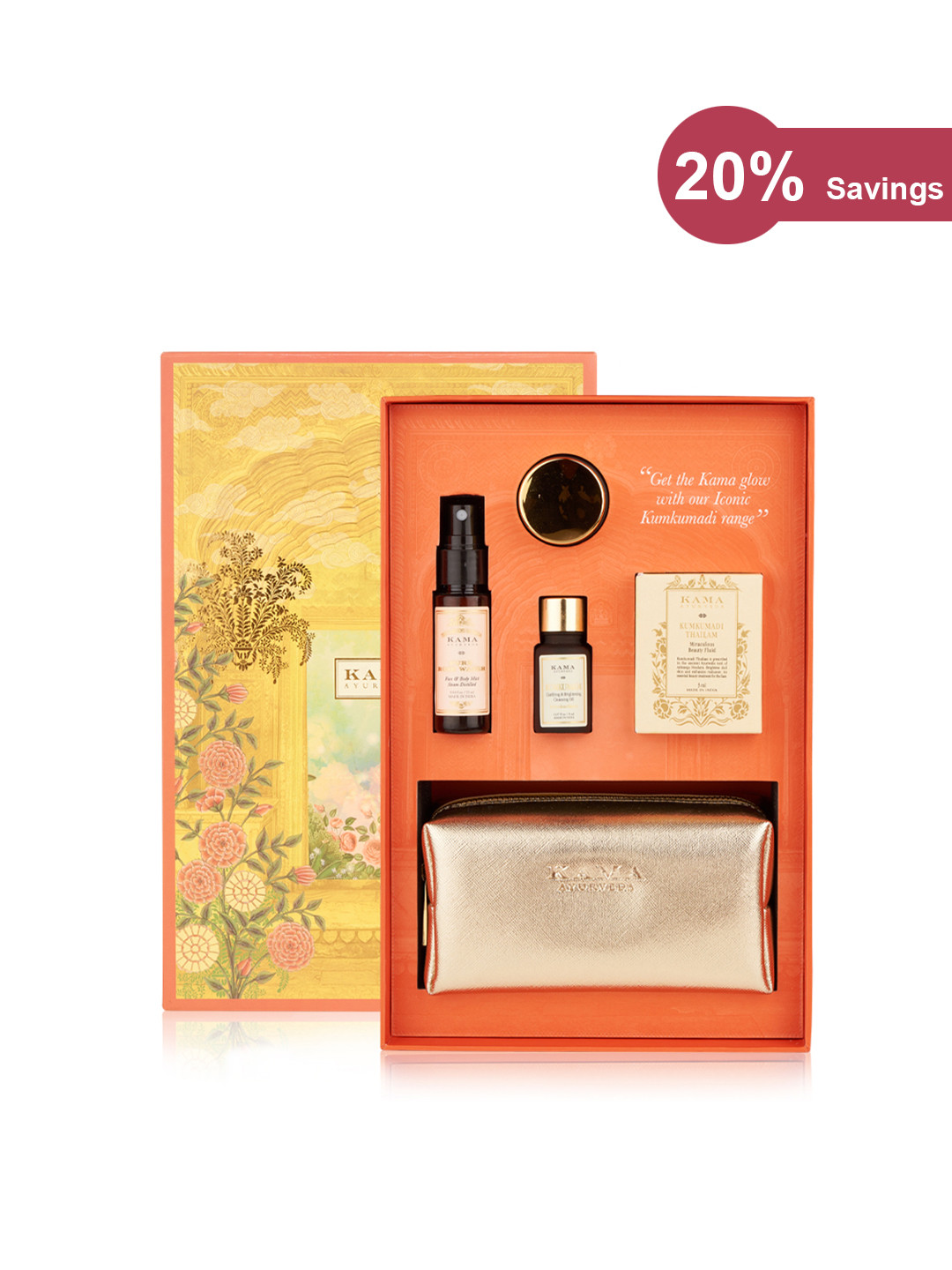 Buy KAMA AYURVEDA Kumkum Glow Gift Box - Skin Care Gift Set for Unisex ...