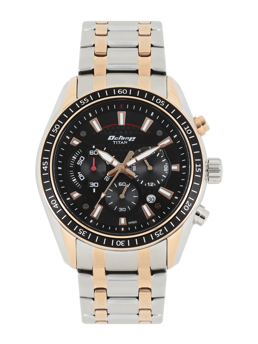 Buy Titan Octane Men Black Chronograph Dial Watch 90077KM03J - Watches ...