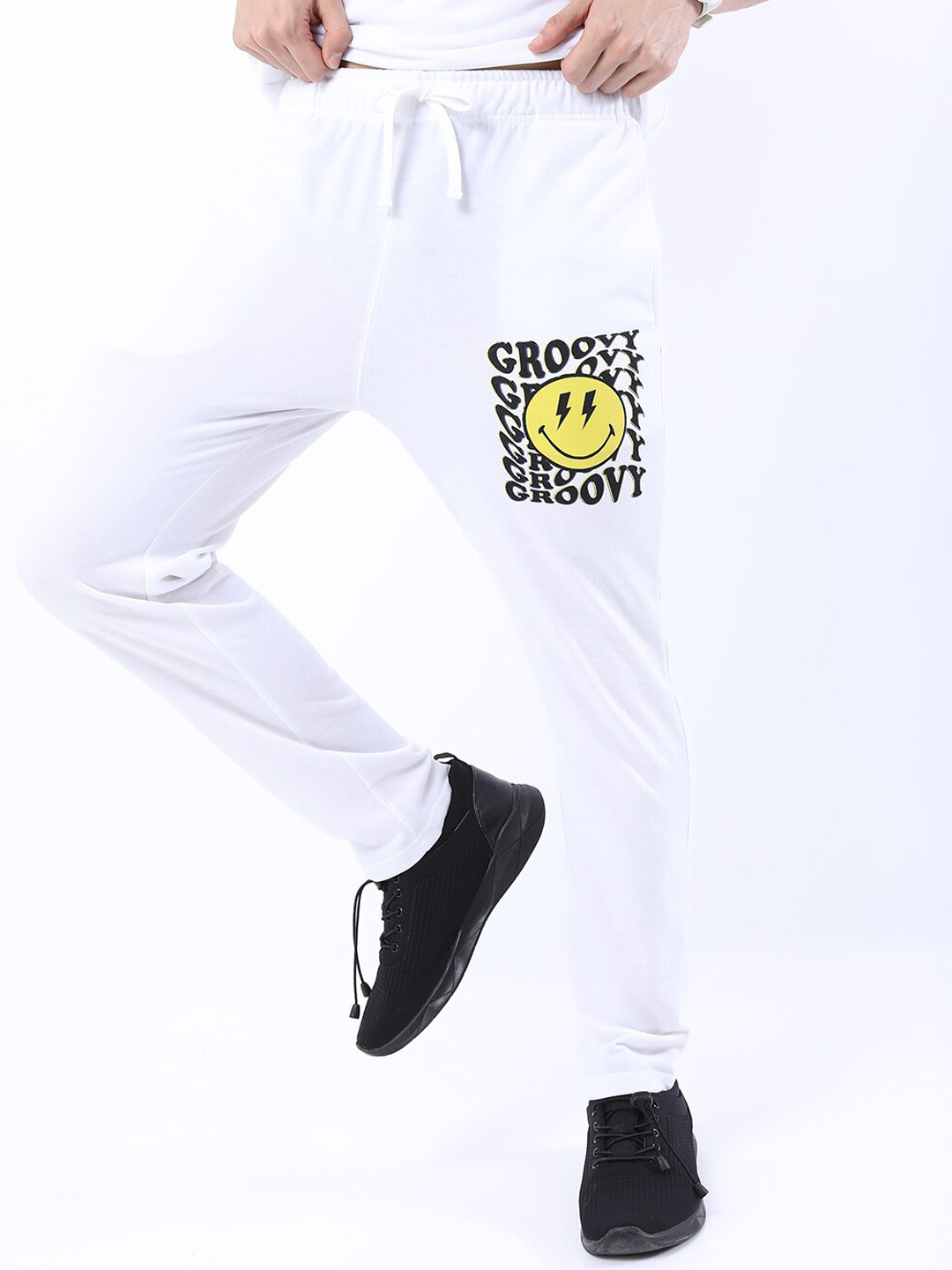 Buy KETCH Men White Printed Track Pants - Track Pants for Men 20151790 ...