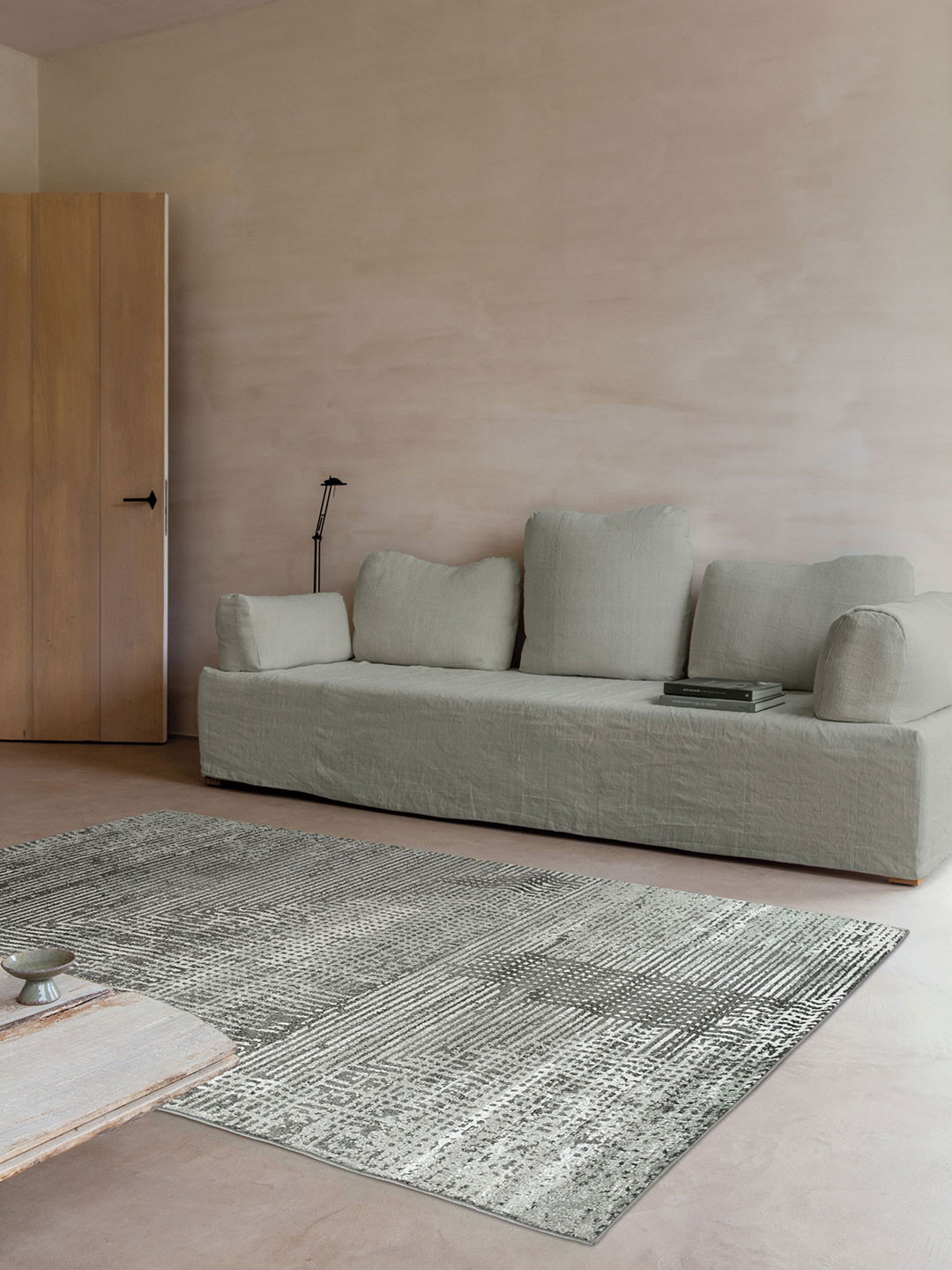 Buy DDecor Grey Striped Large Mirage Rug - Carpets for Unisex 20155642 ...