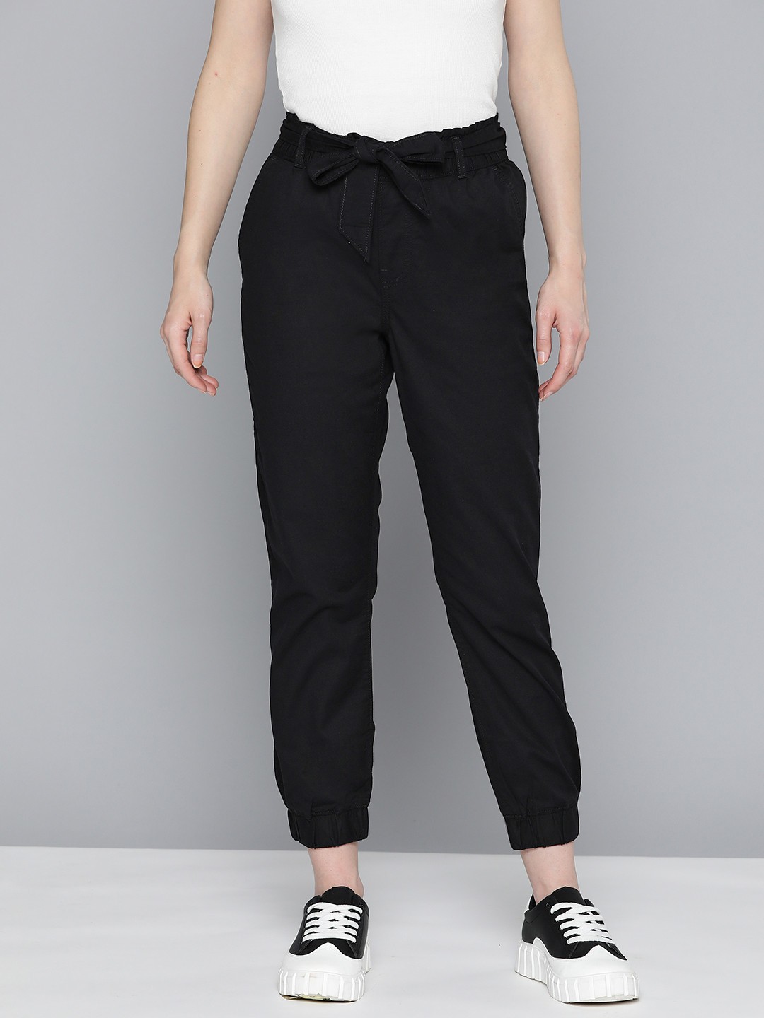 Buy Levis Women Joggers With Tie Up Belt - Trousers for Women 20167872 ...