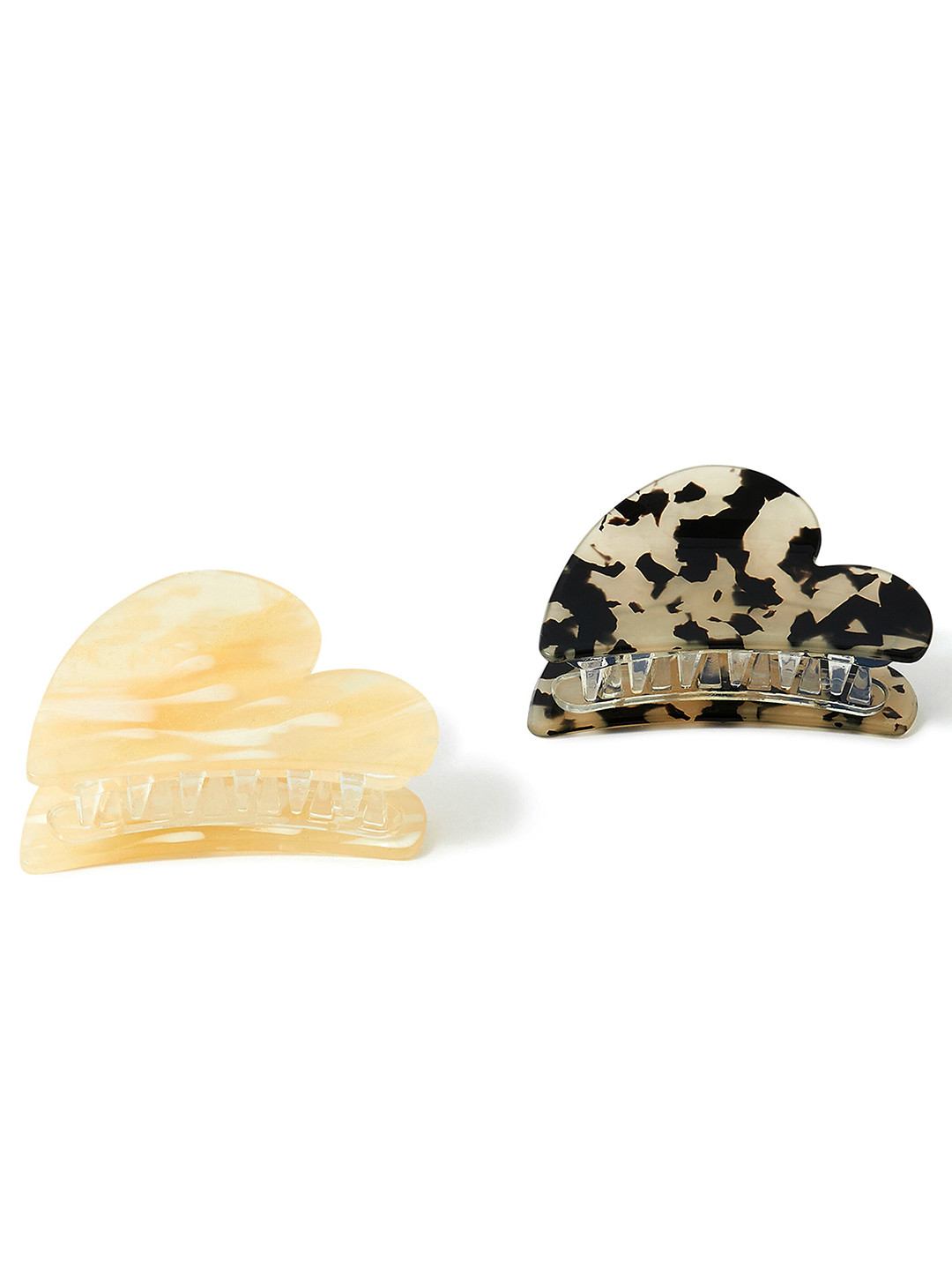 Buy Accessorize Women Set Of 2 Heart Tort Hair Claw Clips - Hair ...