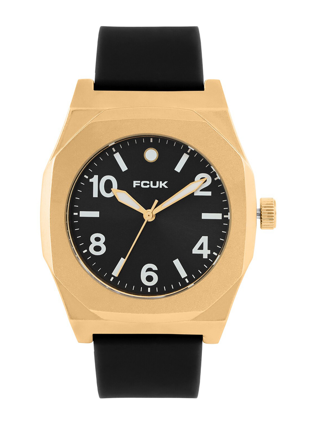 Buy FCUK Men Black Dial & Black Straps Analogue Watch - Watches for Men 20180146 | Myntra