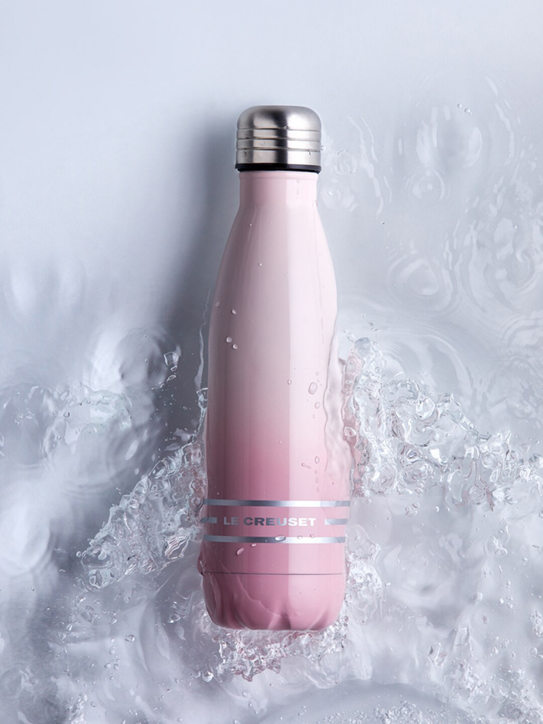 Buy LE CREUSET Pink Hot & Cold Smart Vacuum Water Bottle - Water Bottle ...