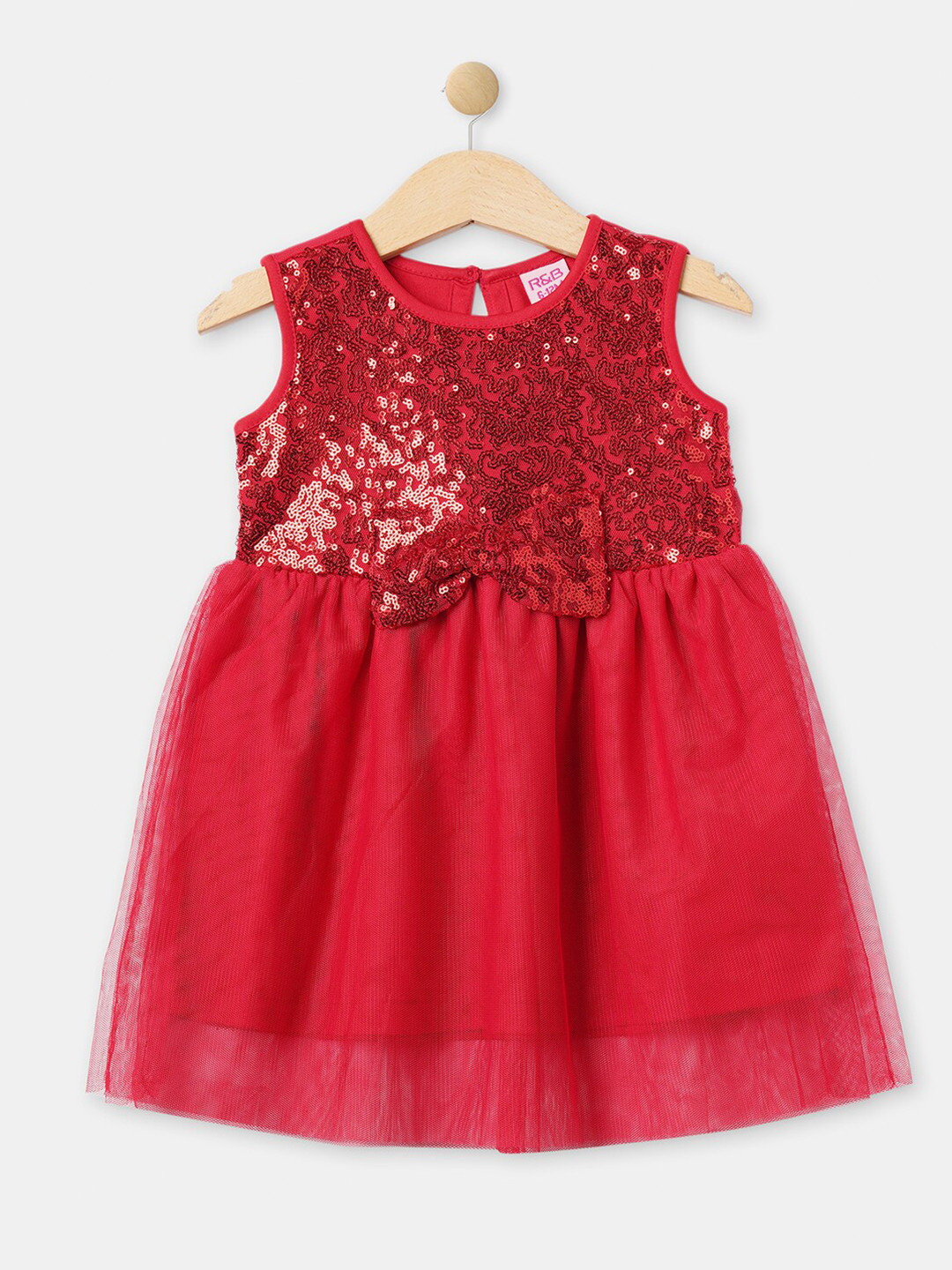 Buy R&B Girls Red Embellished Dress - Dresses for Girls 20181962 | Myntra