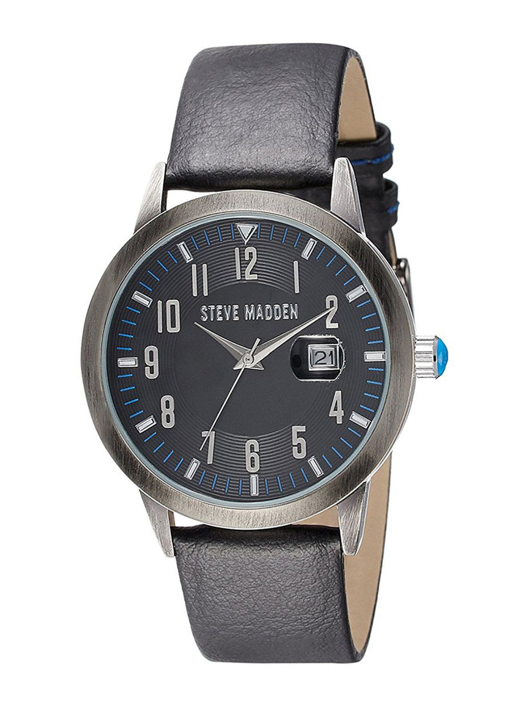 Buy Steve Madden Men Black Analogue Watch SMW024AS - Watches for Men ...