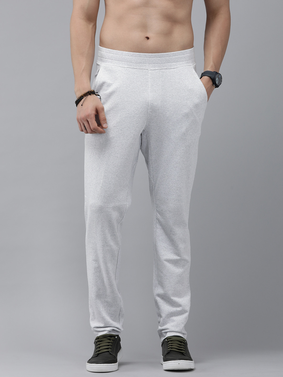 Buy The Roadster Lifestyle Co. Men White Solid Track Pants - Track ...