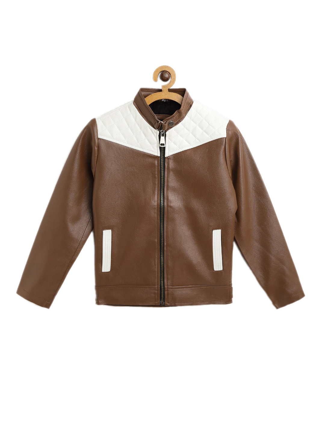 Buy Leather Retail Boys Colourblocked Tailored Jacket - Jackets for ...