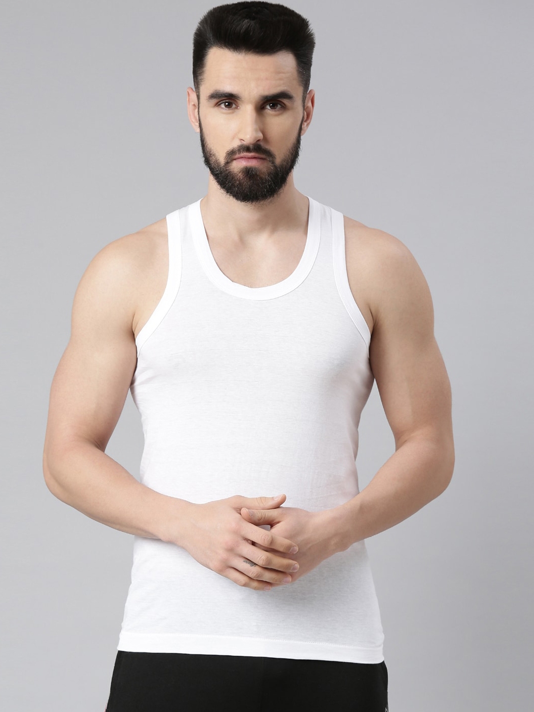 Buy Force Nxt Men Super Combed Cotton Innerwear Vest Mnff141