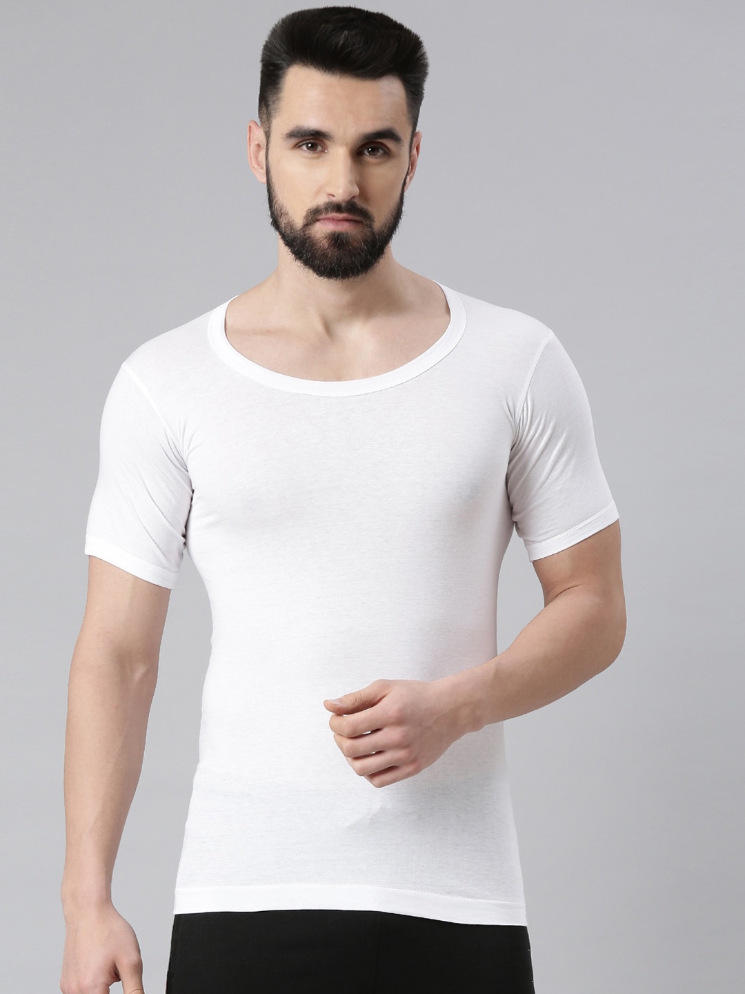 Buy Force Nxt Men Solid Cotton Innerwear Vests Innerwear Vests For