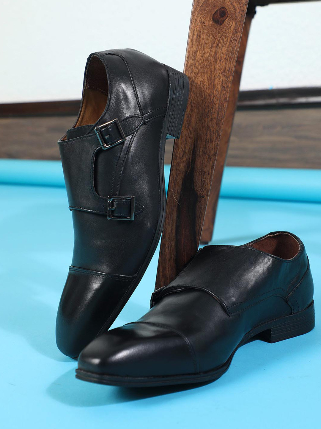 Buy RARE RABBIT Men Leather Formal Monks - Formal Shoes for Men ...