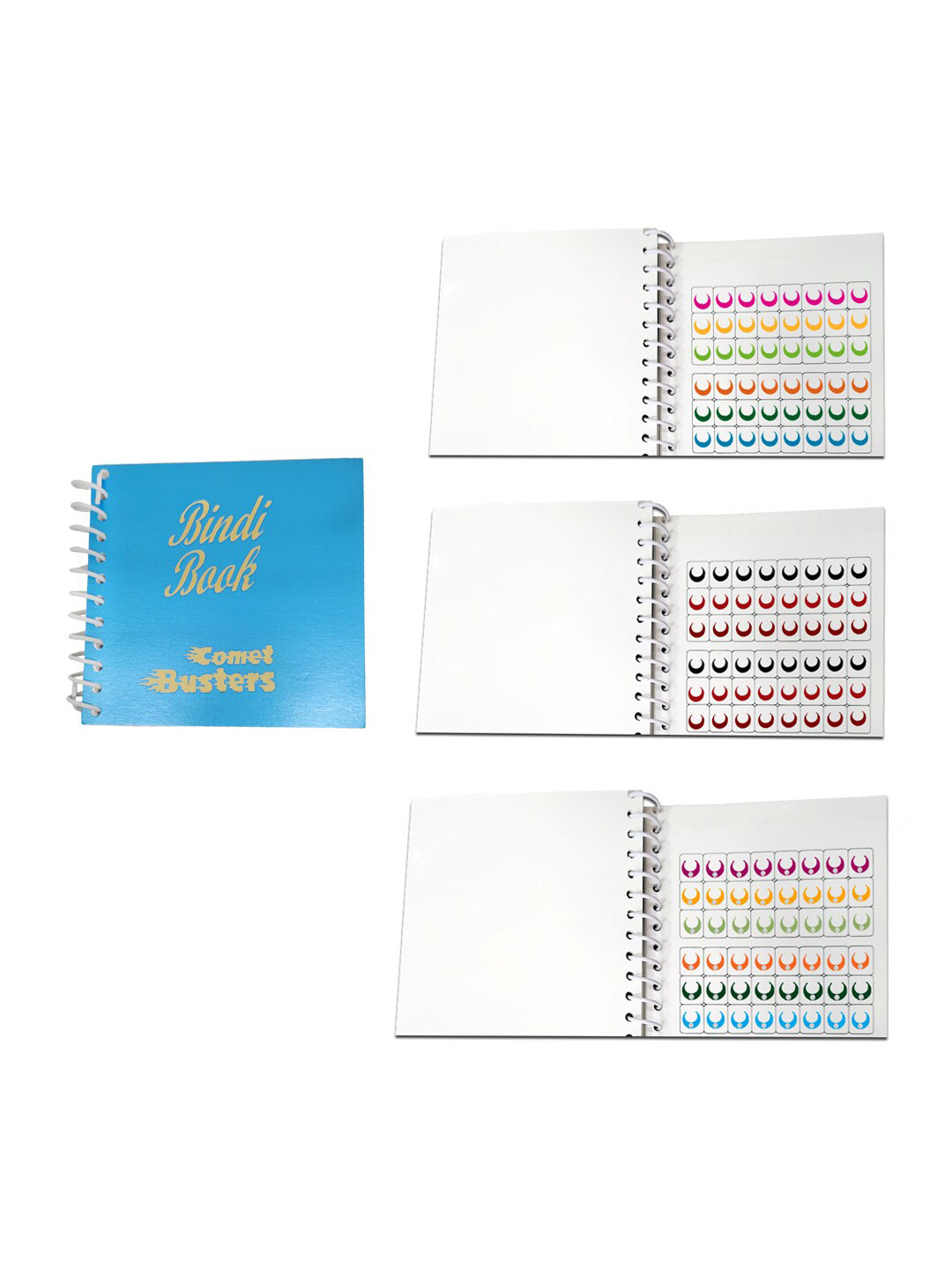 Buy Comet Busters Multicolored The Mini Bindi Book 4 Moon Bindis 288 ...