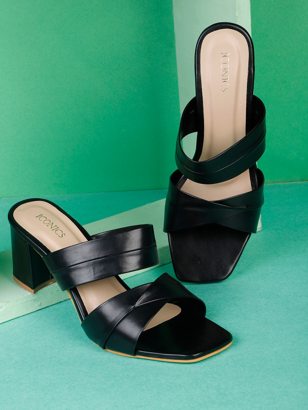 Buy ICONICS Solid Block Heels - Heels for Women 20202158 | Myntra