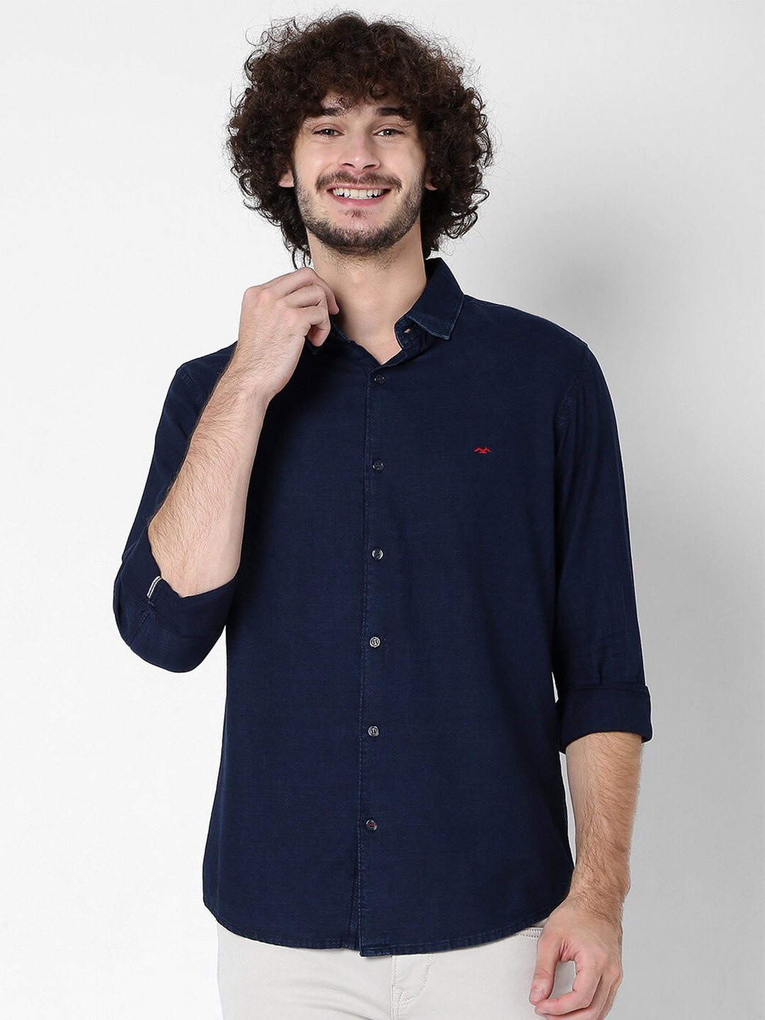 Buy Mufti Men Classic Slim Fit Casual Shirt - Shirts for Men 20205196 ...