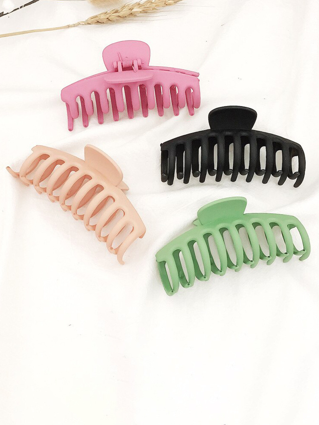 Buy Krelin Women Set Of 4 Large Matte Hair Claw Clip - Hair Accessory ...