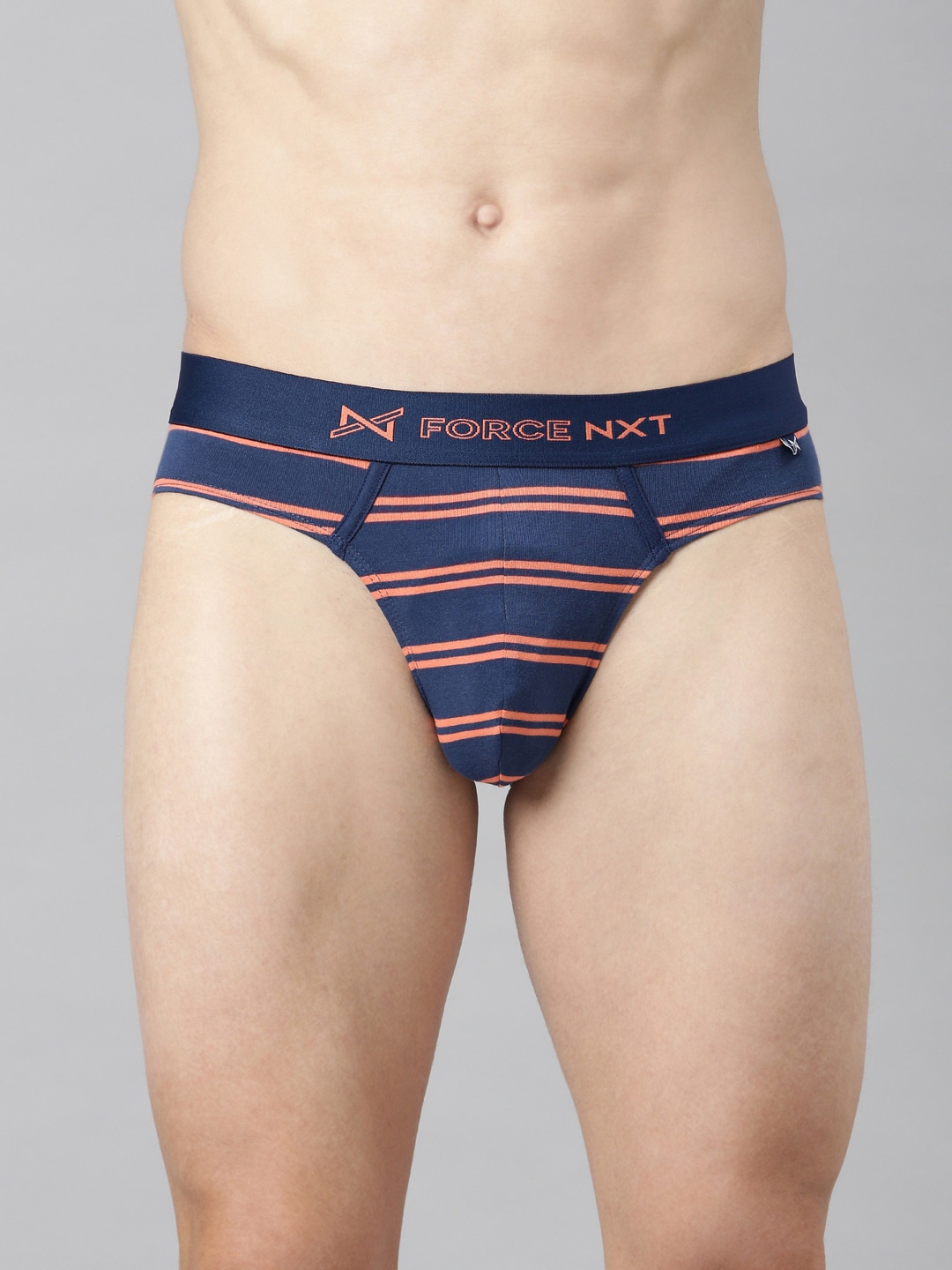Buy Force Nxt Men Assorted Striped Super Combed Cotton Premium Brief